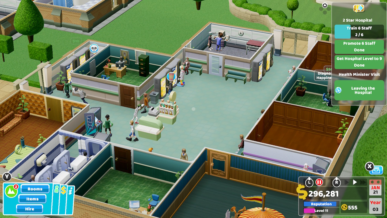 Two Point Hospital (Switch) Review - Vooks