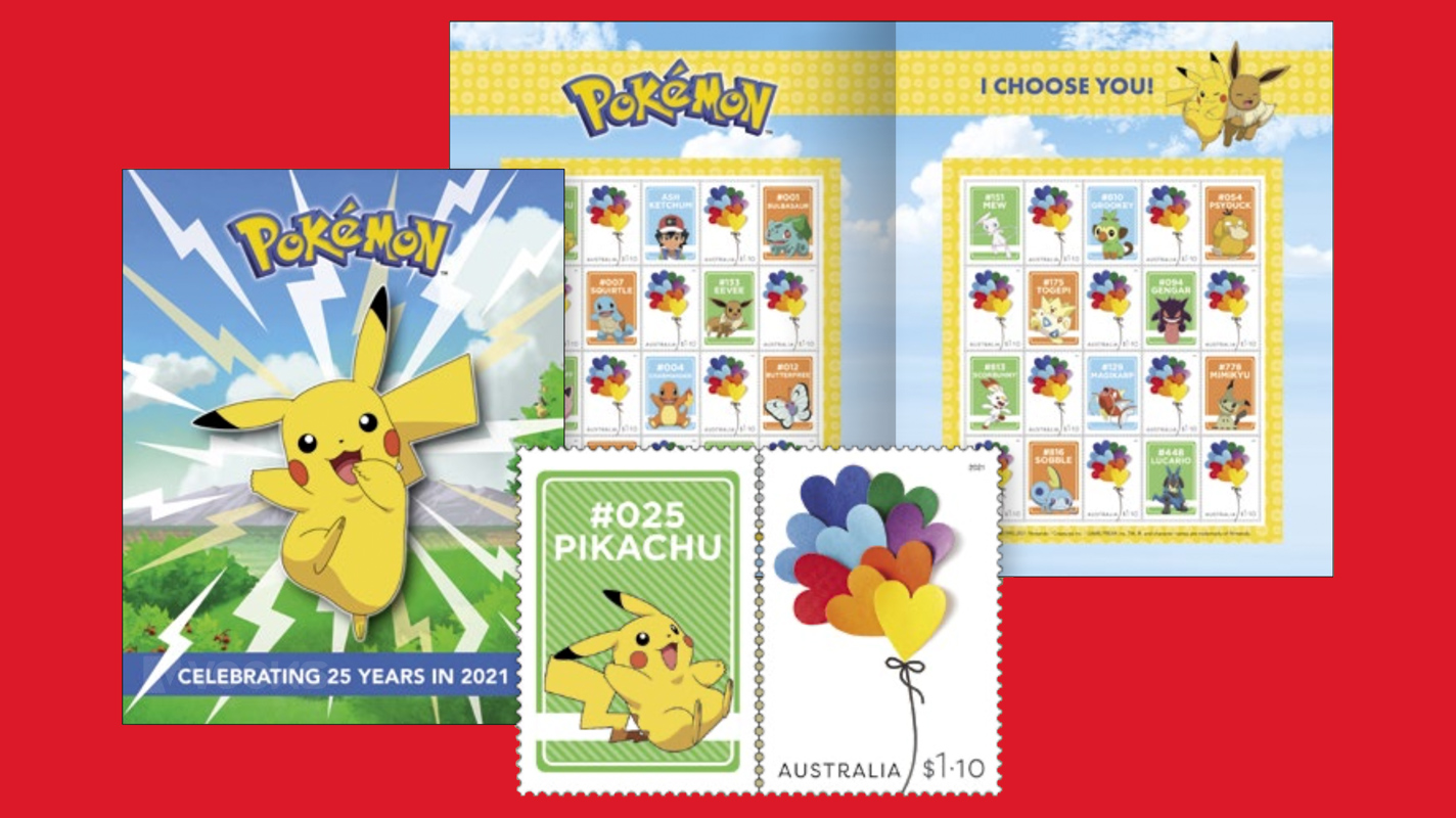 Australia Post is releasing Pokémon postage stamps - Vooks
