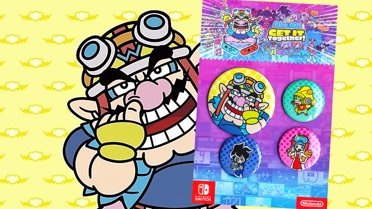 Pick a winner and pick up these WarioWare pins from My Nintendo - Vooks