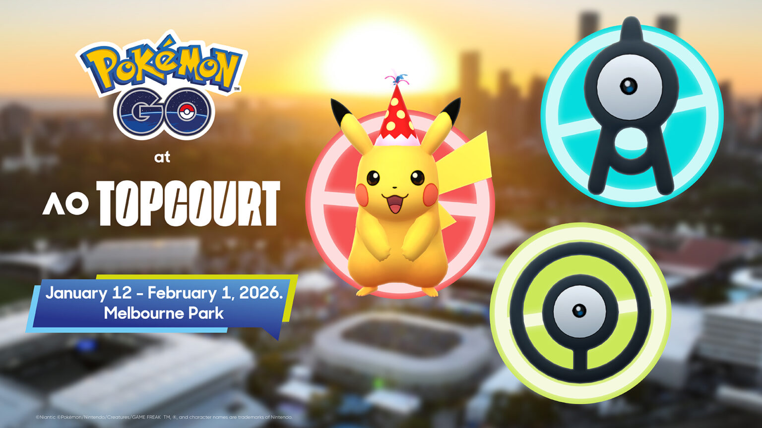 Pokémon Go event kicks off at the Australian Open - Vooks